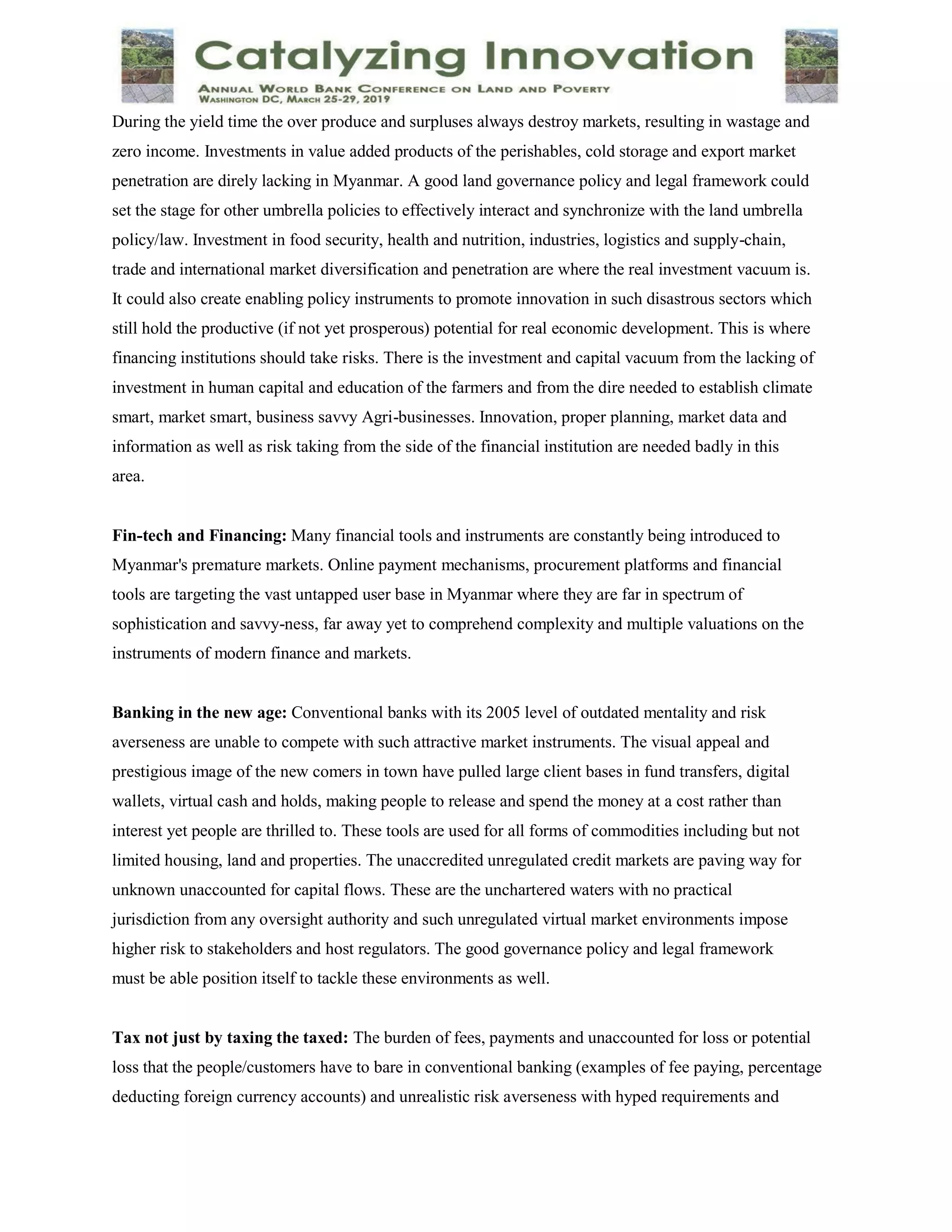 Making myanmar national land use policy and legal framework work by ...