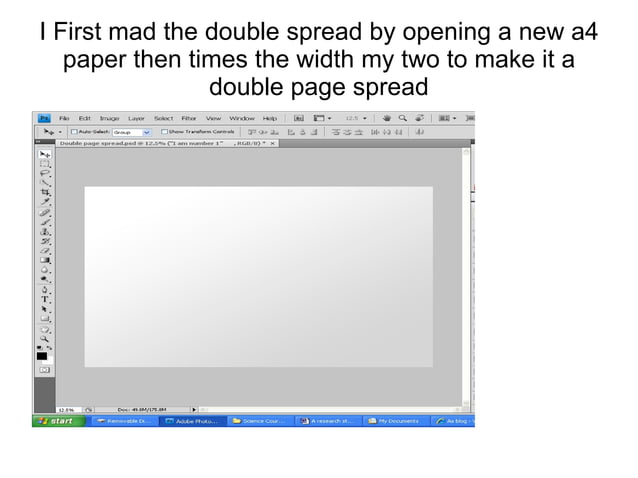 Making my double page spread | PPT