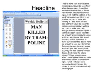 Making my headline poster powerpoint | PPT