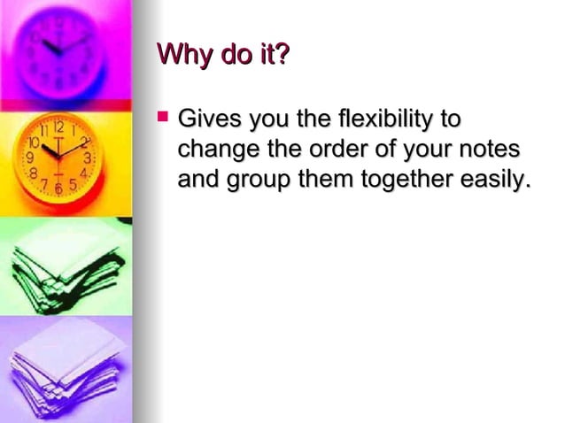 Making note cards | PPT