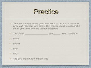 Making notes on cue cards | PPT