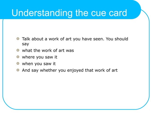 Making notes on cue cards | PPT