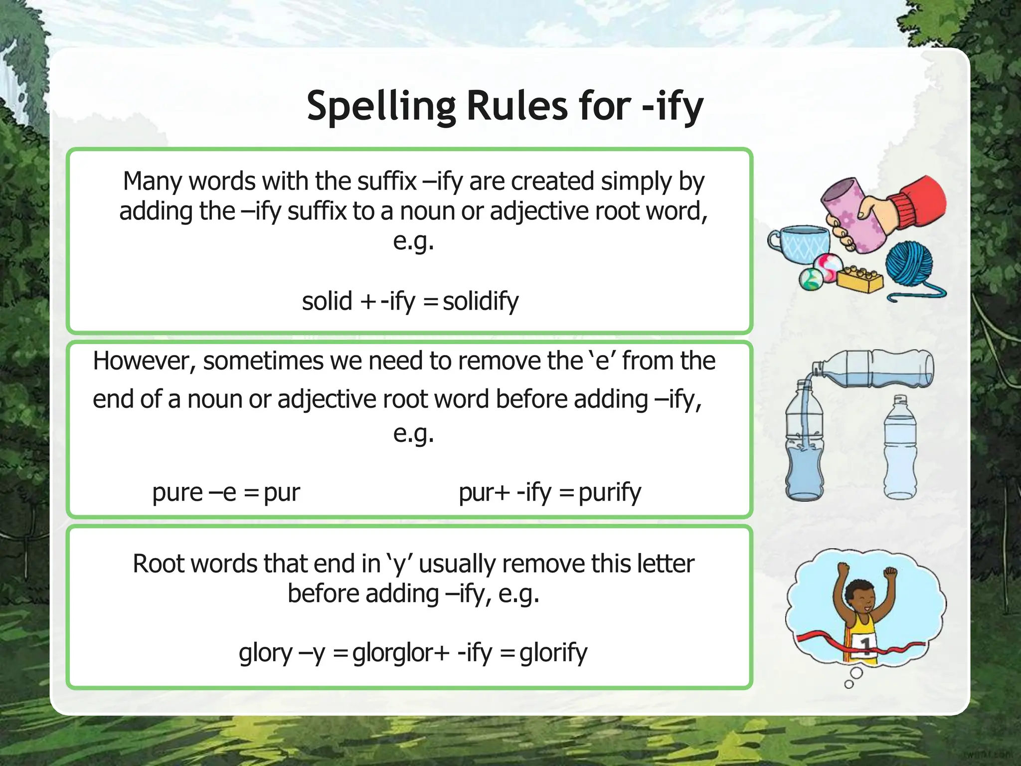 MAKING NOUNS AND ADJECTIVES TO VERBS SUFFIX.pptx