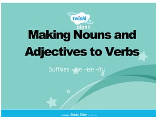 MAKING NOUNS AND ADJECTIVES TO VERBS SUFFIX.pptx