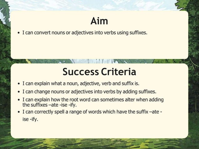 MAKING NOUNS AND ADJECTIVES TO VERBS SUFFIX.pptx