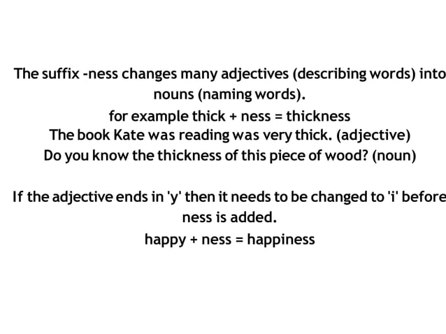 MAKING NOUNS AND ADJECTIVES TO VERBS SUFFIX.pptx