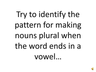 Making nouns plural in Spanish | PDF