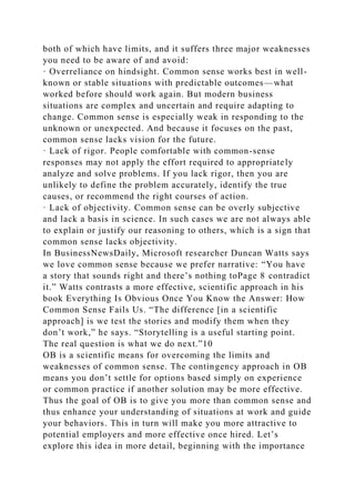 MAKING OB WORK FOR MEWhat Is OB and Why Is It ImportantTH.docx