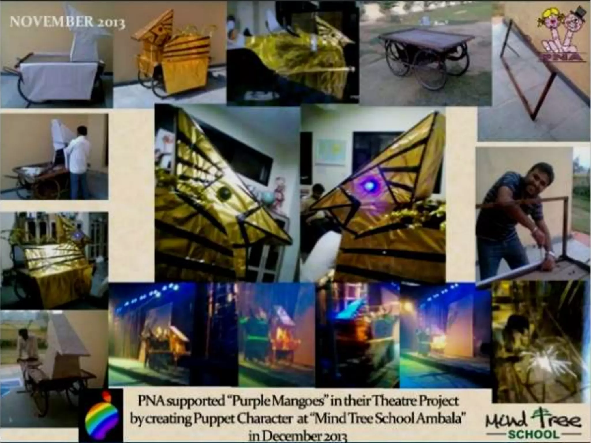 Making of giant bird puppet for Ruskin BOnd's Play at Mind Tree School ...