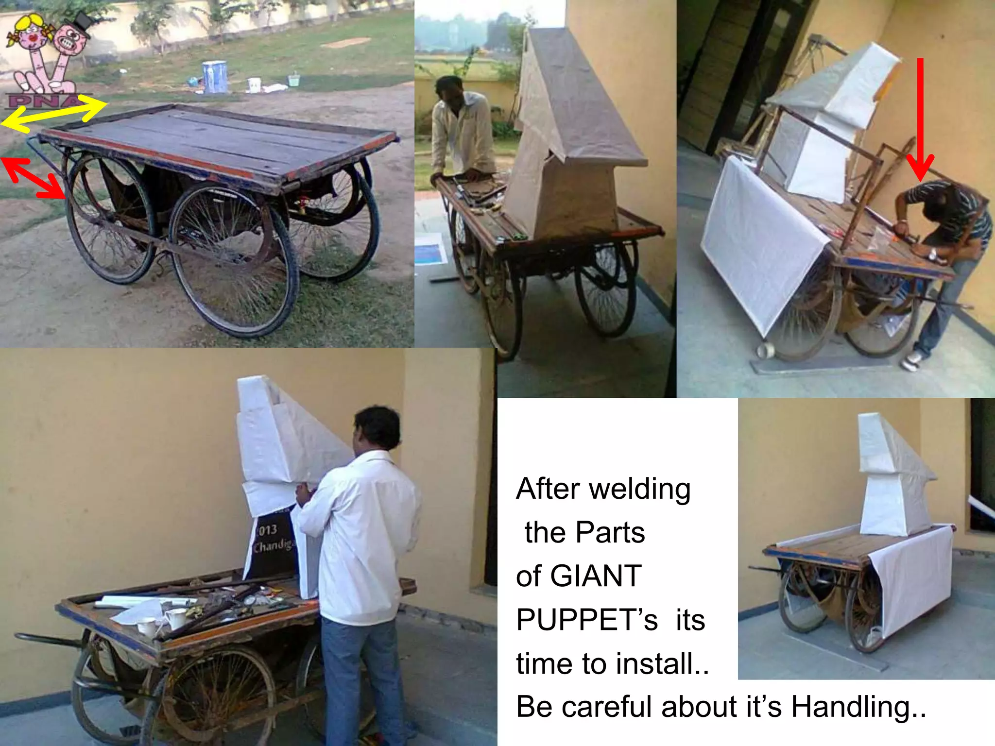 Making of giant bird puppet for Ruskin BOnd's Play at Mind Tree School ...