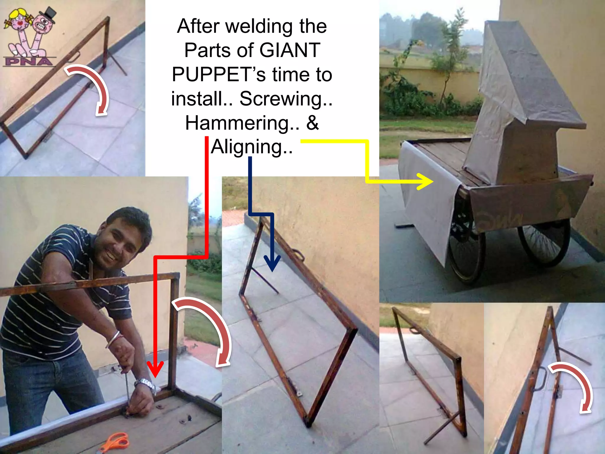 Making of giant bird puppet for Ruskin BOnd's Play at Mind Tree School ...