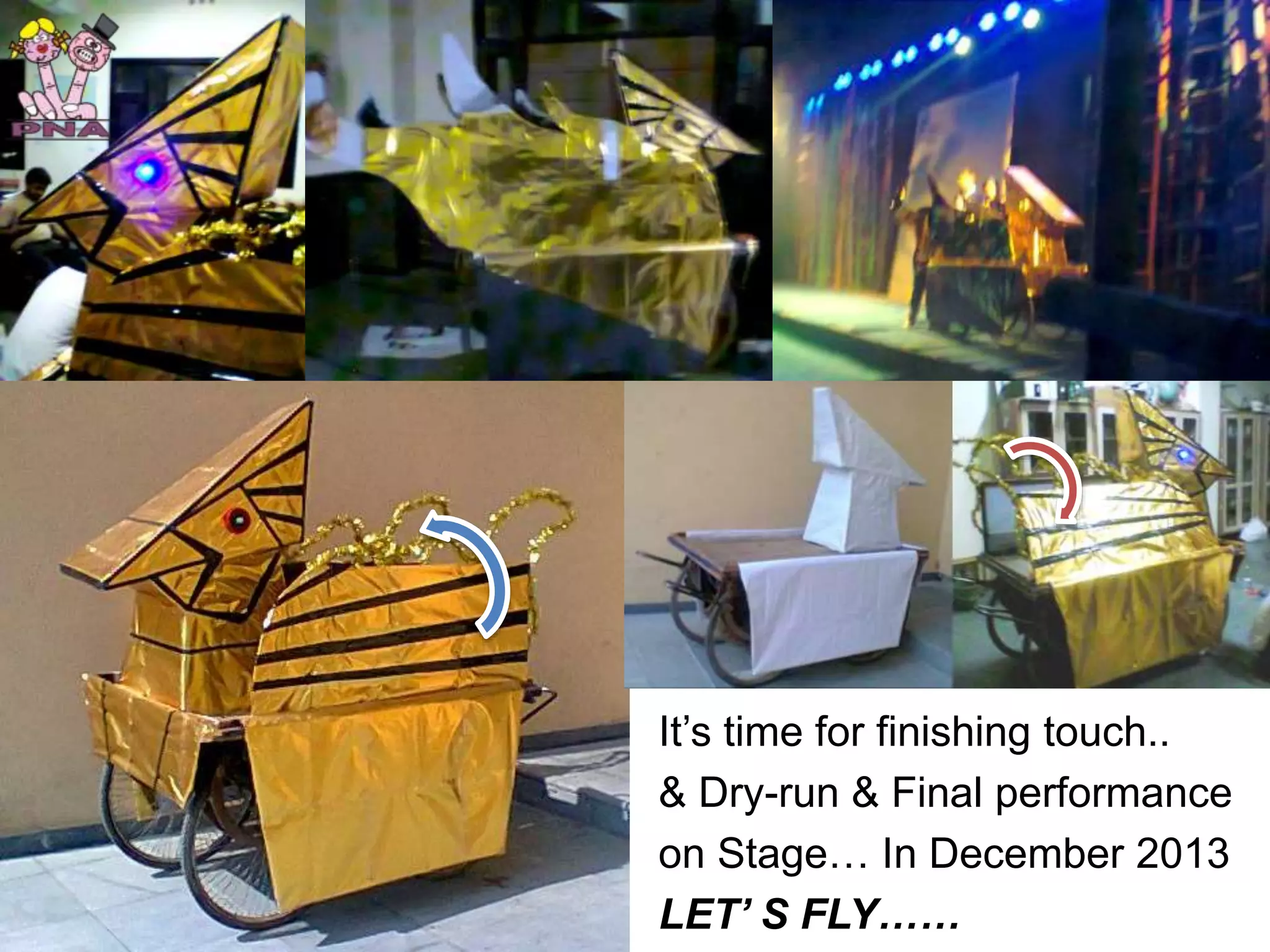 Making of giant bird puppet for Ruskin BOnd's Play at Mind Tree School ...
