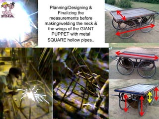 Making of giant bird puppet for Ruskin BOnd's Play at Mind Tree School ...