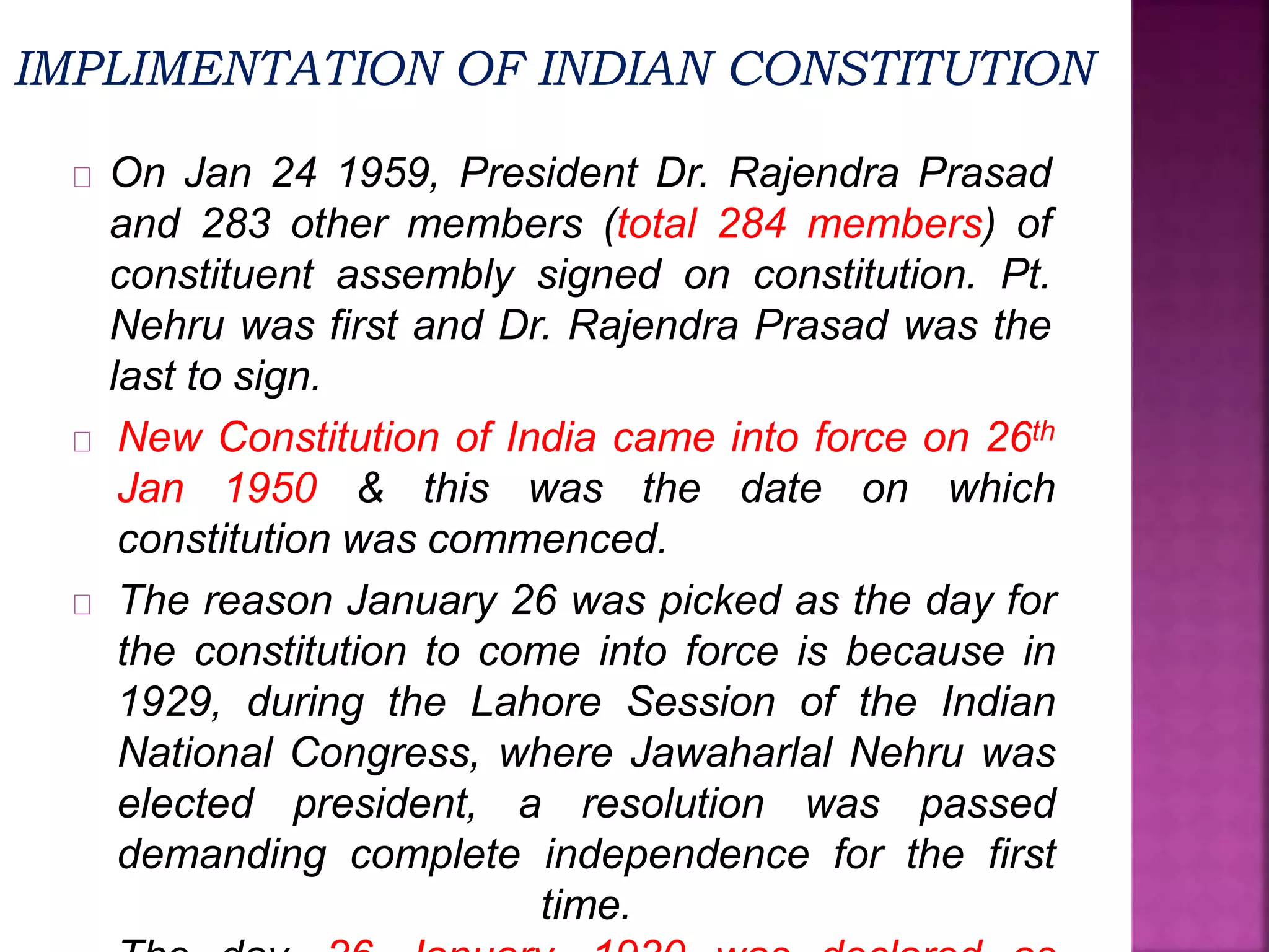 Making of indian constitution | PPTX
