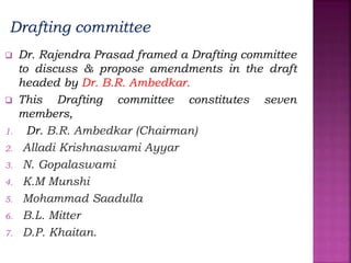 Making of indian constitution | PPTX