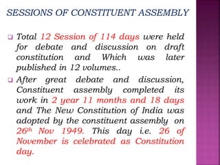 Making of indian constitution | PPTX
