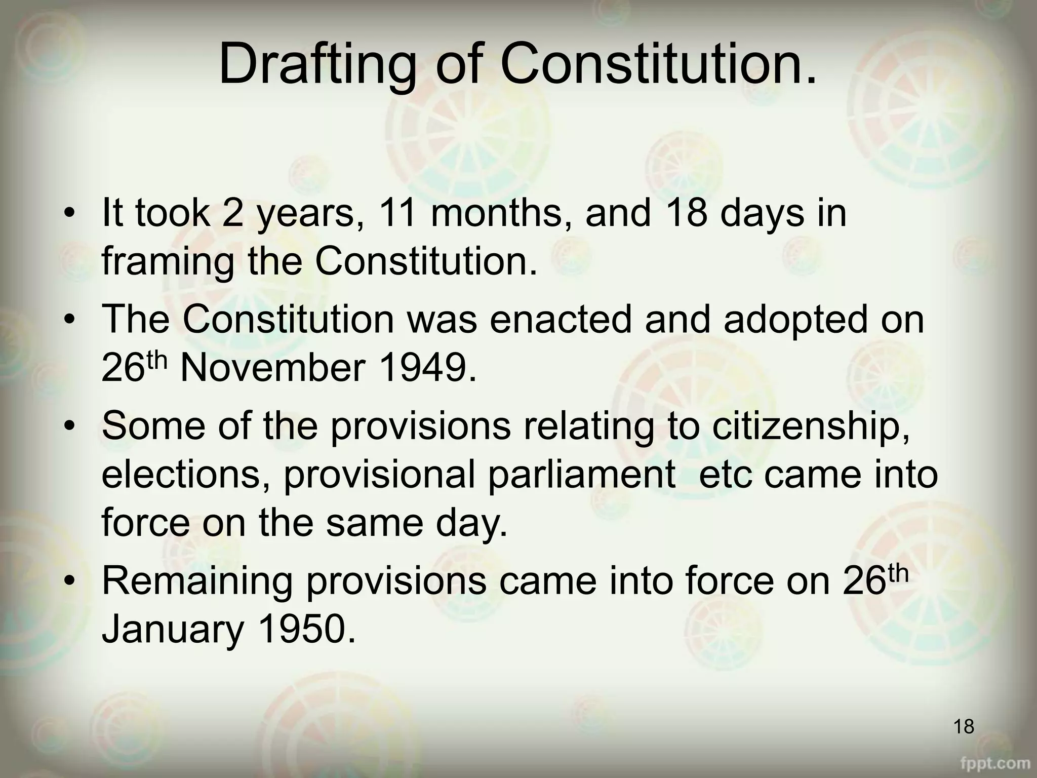 Making of indian constitution | PPTX