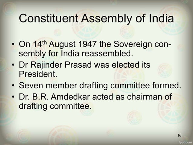 Making of indian constitution | PPTX | Hinduism | Religion & Spirituality