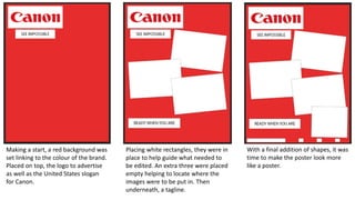 Making of the canon poster | PPT