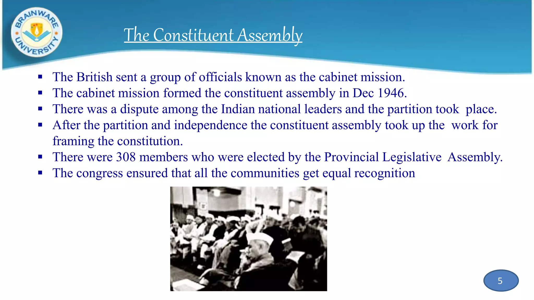 Making of the constitution | PPTX