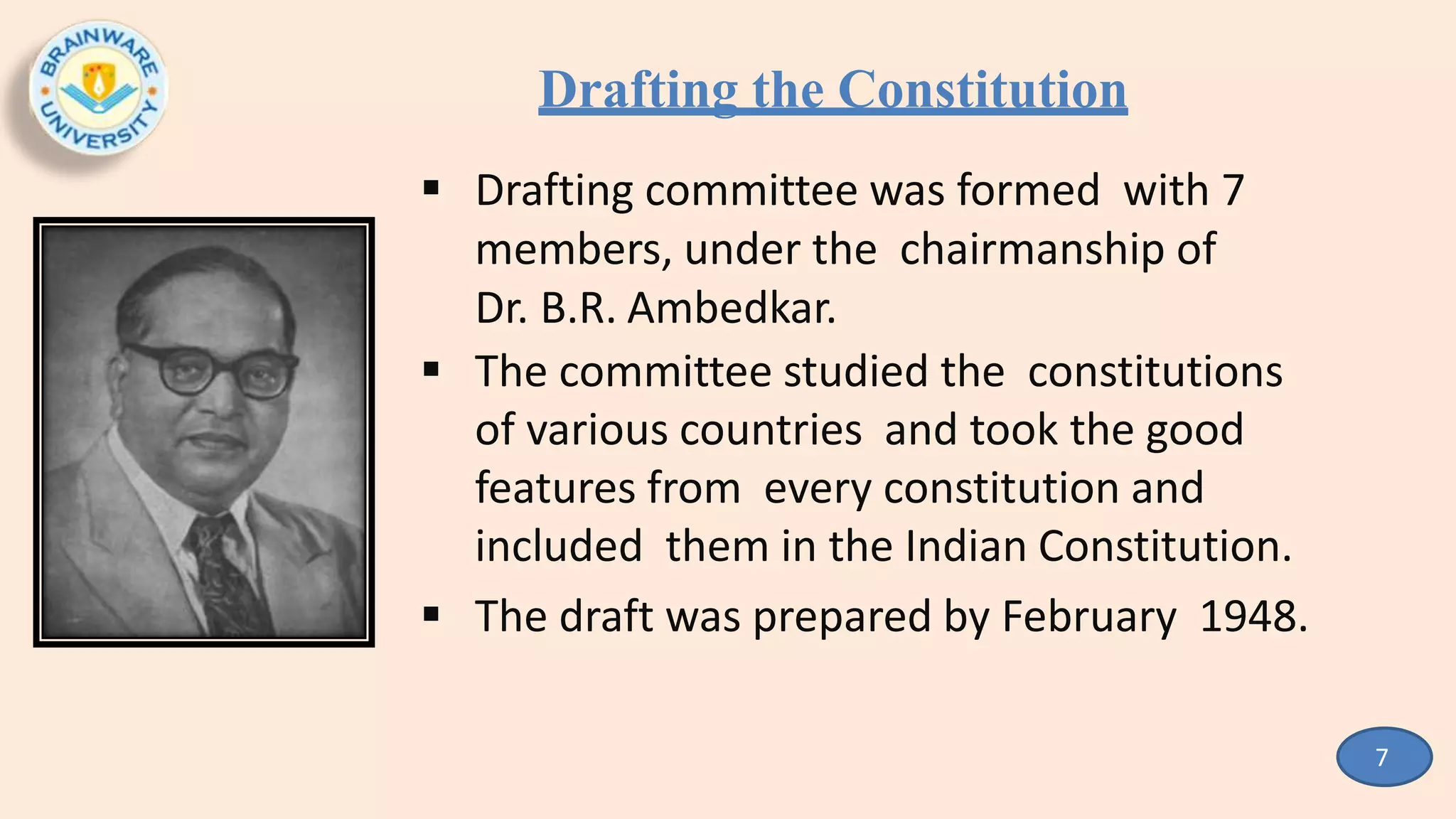 Making of the constitution | PPTX