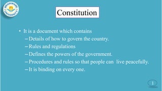 Making of the constitution | PPTX