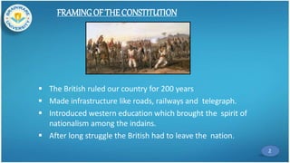 Making of the constitution | PPTX