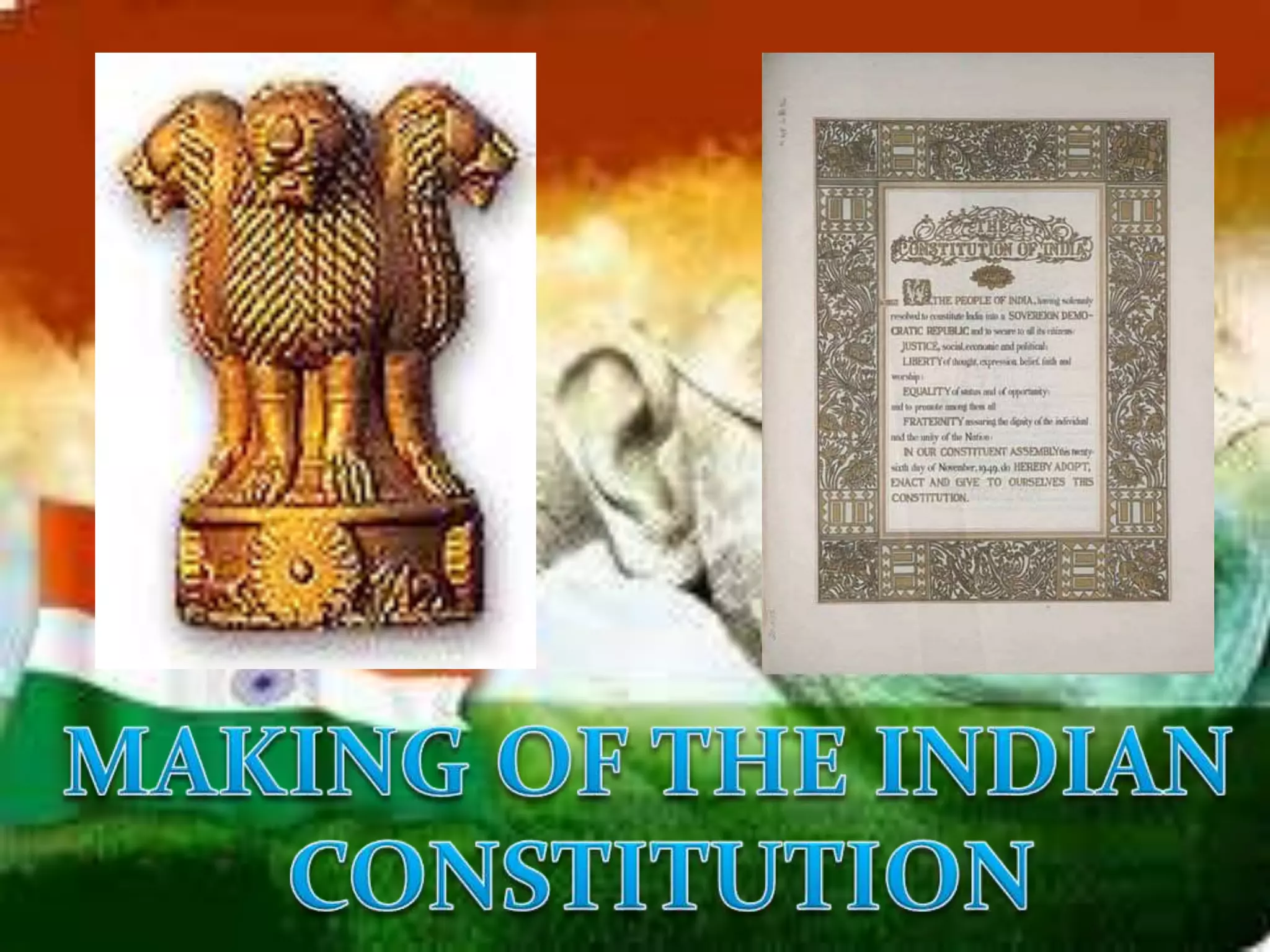 Making of the indian constitution | PPTX