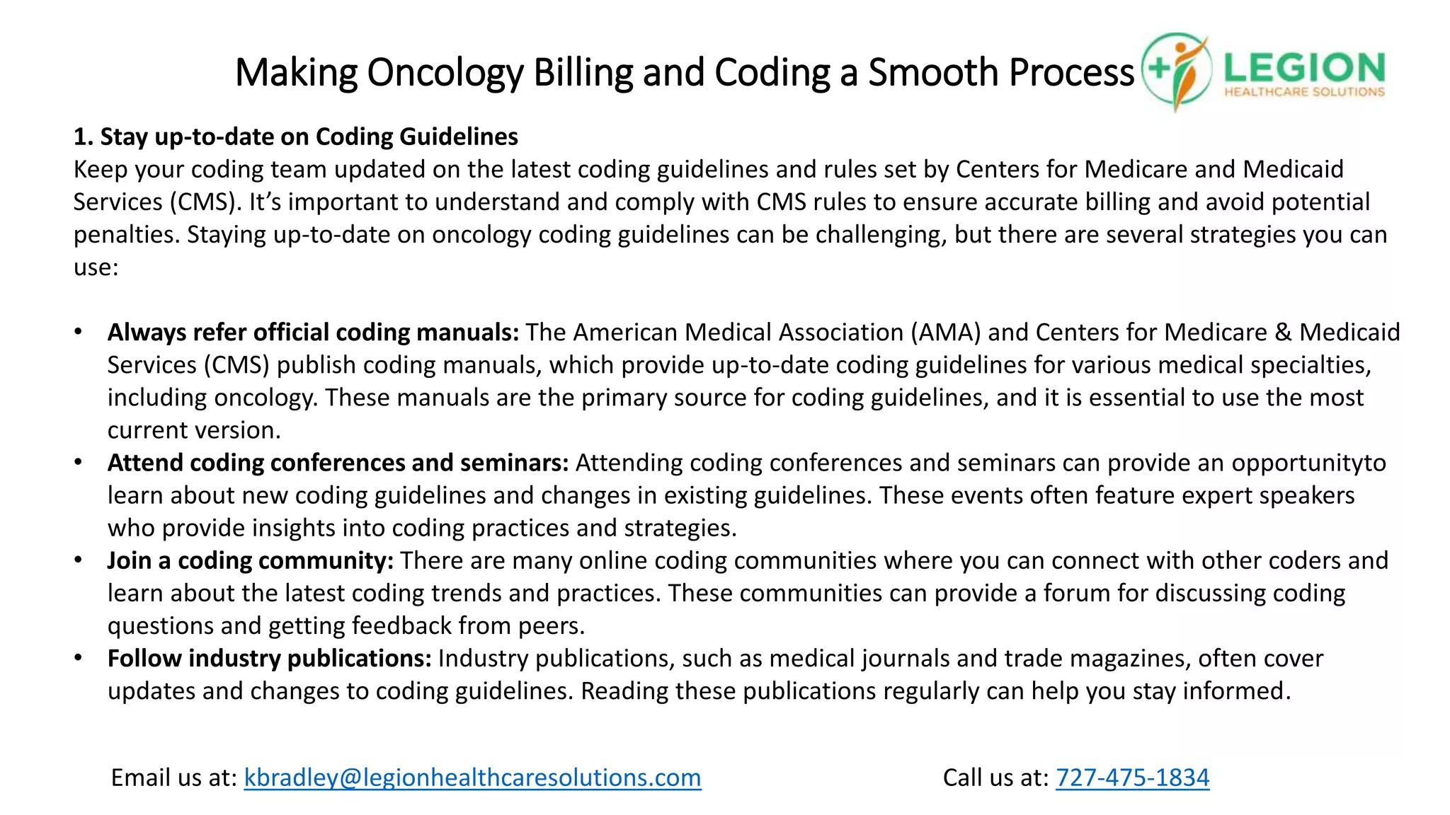 Making Oncology Billing and Coding a Smooth Process.pptx
