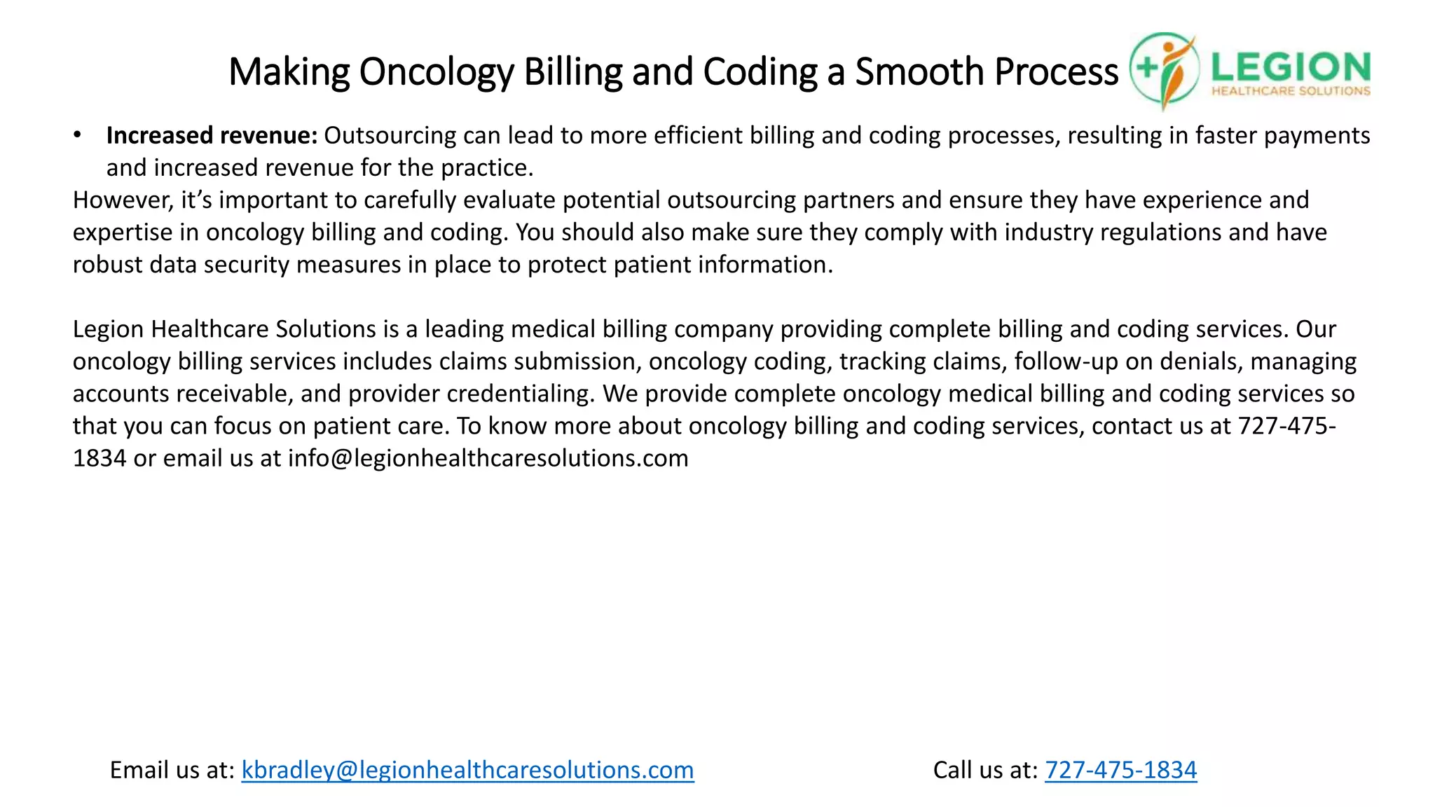 Making Oncology Billing and Coding a Smooth Process.pptx