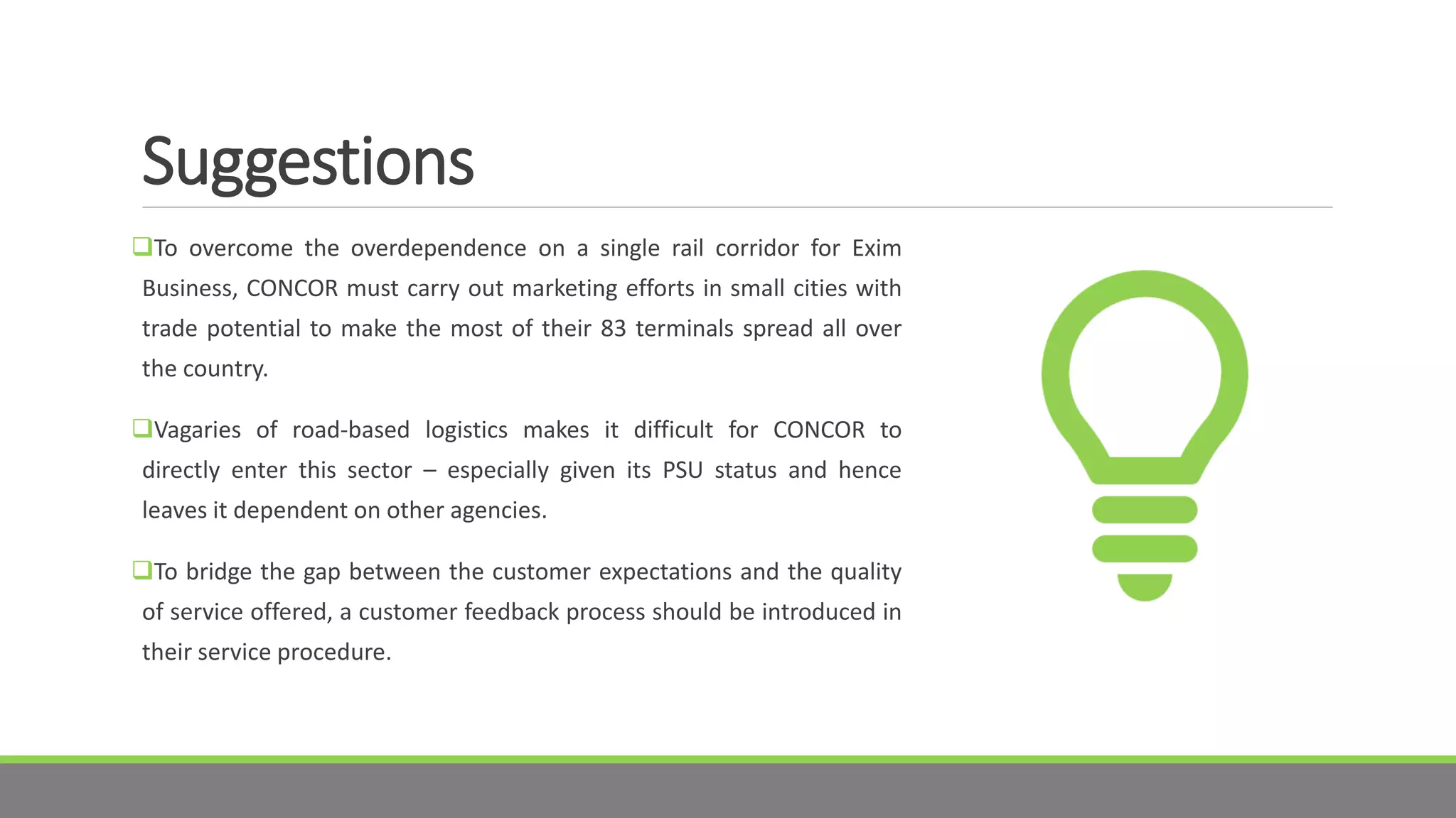 Making Operations Commercially Viable | CONCOR | PPTX