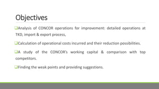 Making Operations Commercially Viable | CONCOR | PPTX