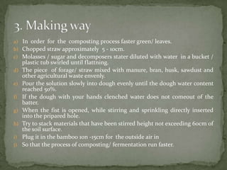 Making organic fertilizer | PPTX
