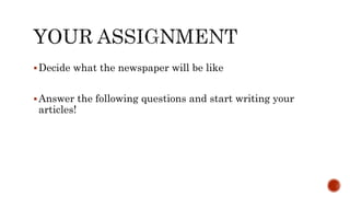 Making our newspaper | PPTX