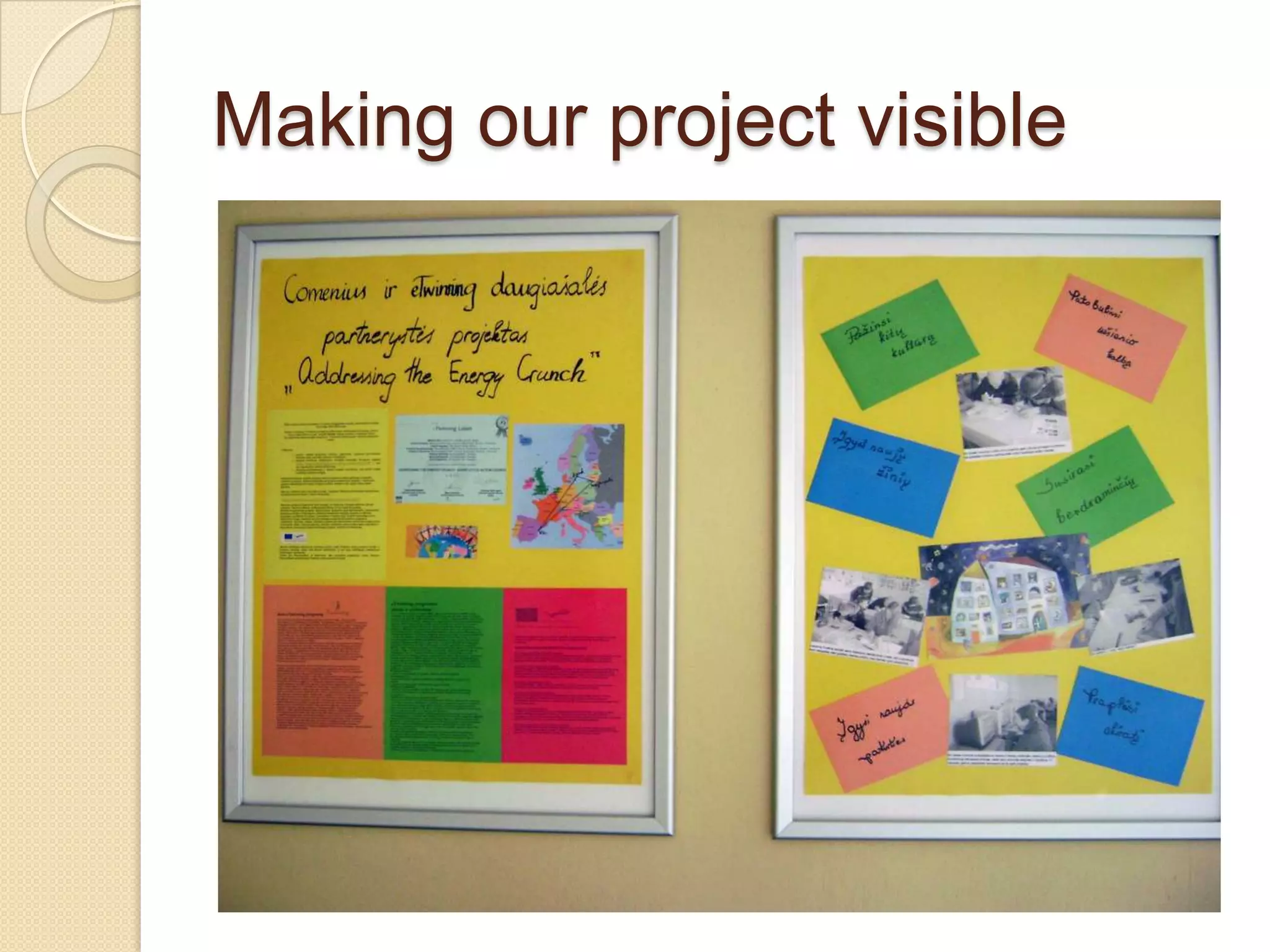 Making our project visible | PPT