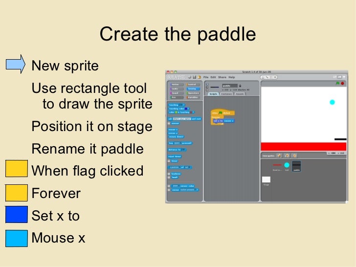 Making pong in scratch