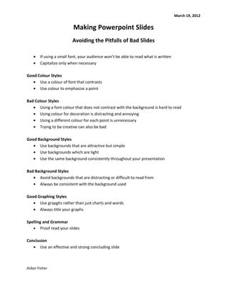 Making powerpoint slides | PDF