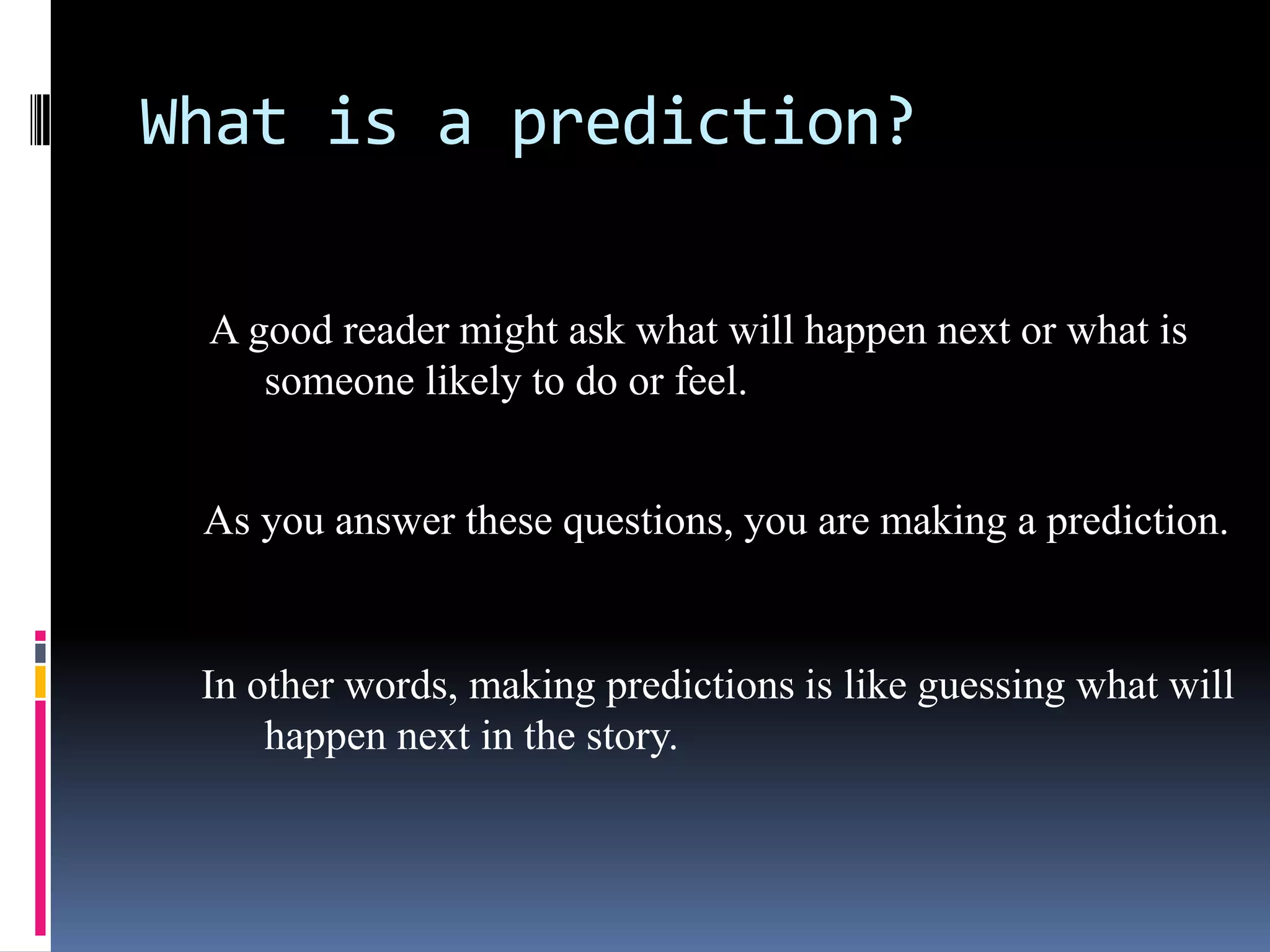 Making predictions | PPTX
