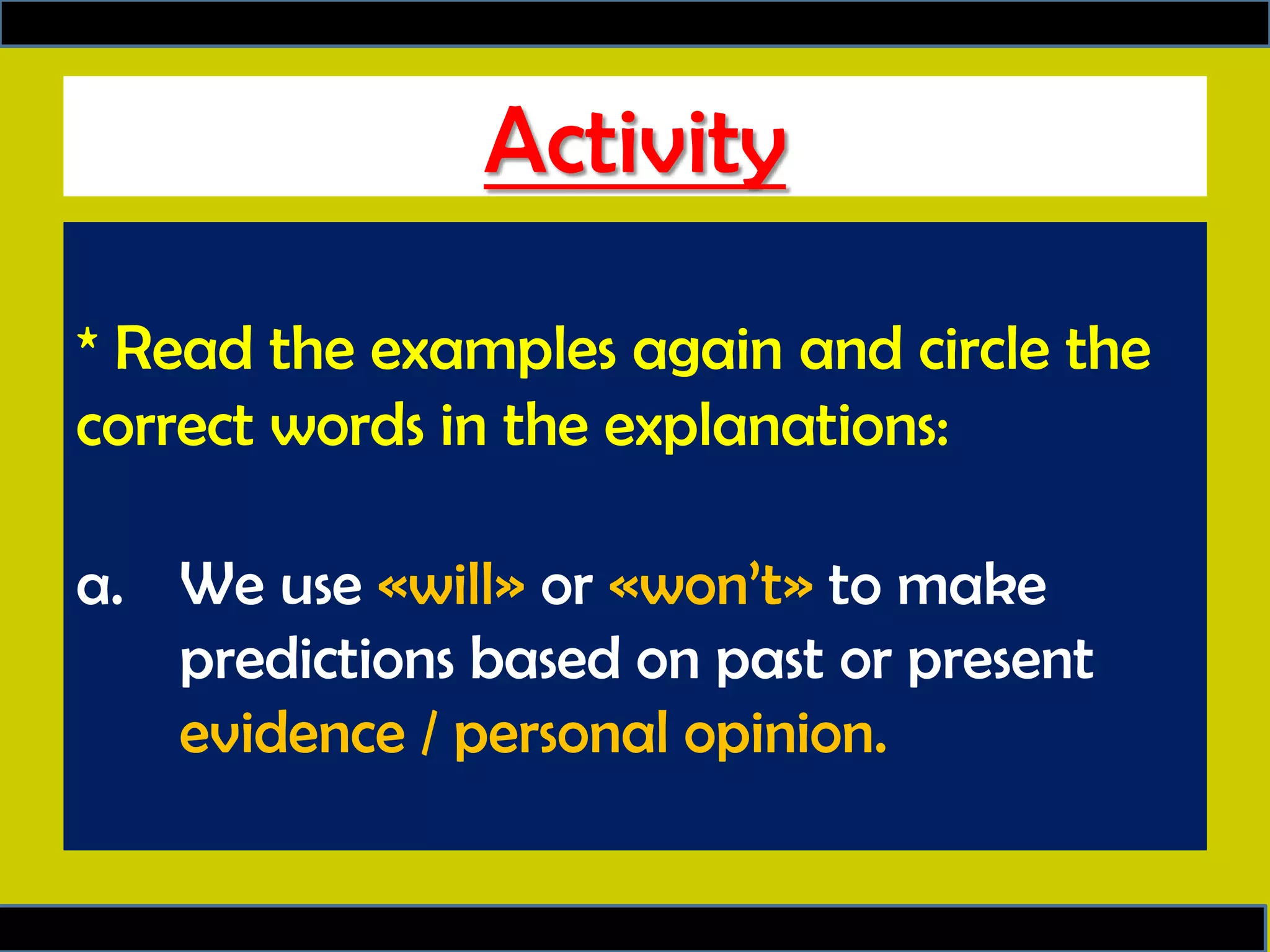 Making predictions | PPTX