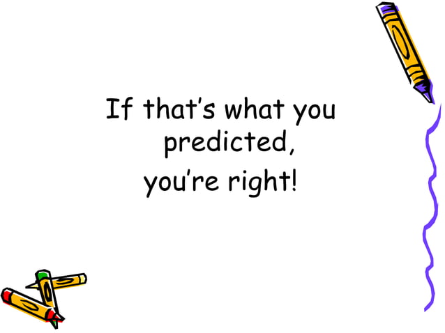 Making predictions presentation | PPT
