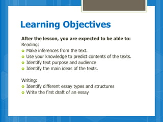 Making Prediction Types of Writing (UPDATED).ppt