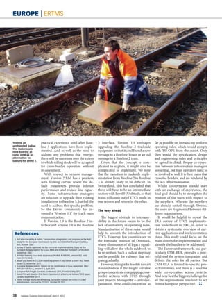 Making Progress Towards Standardised Train Control | PDF