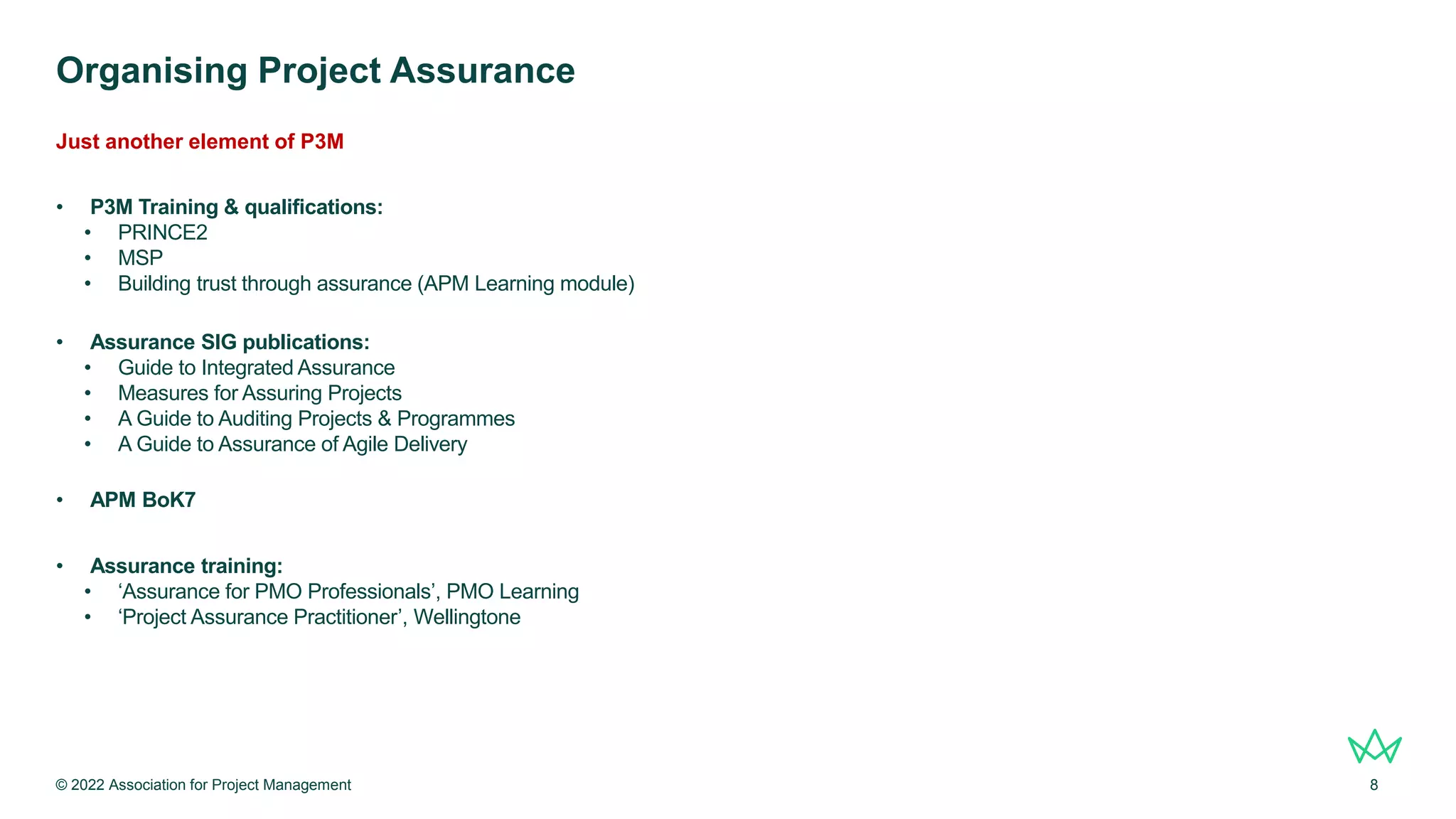 Making Project Assurance Work presentation.pdf