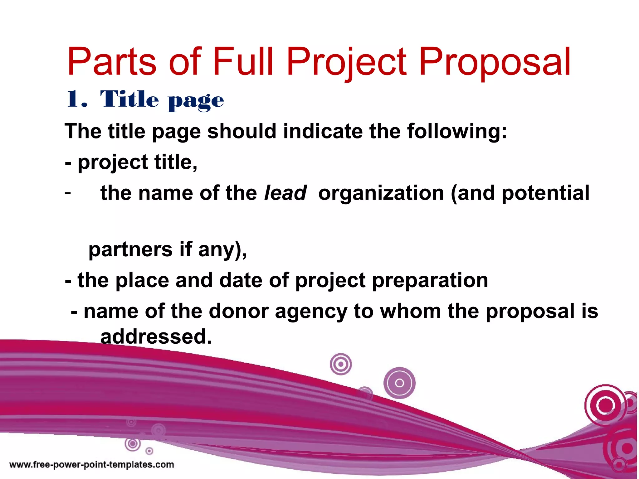 Making project proposal | PPT