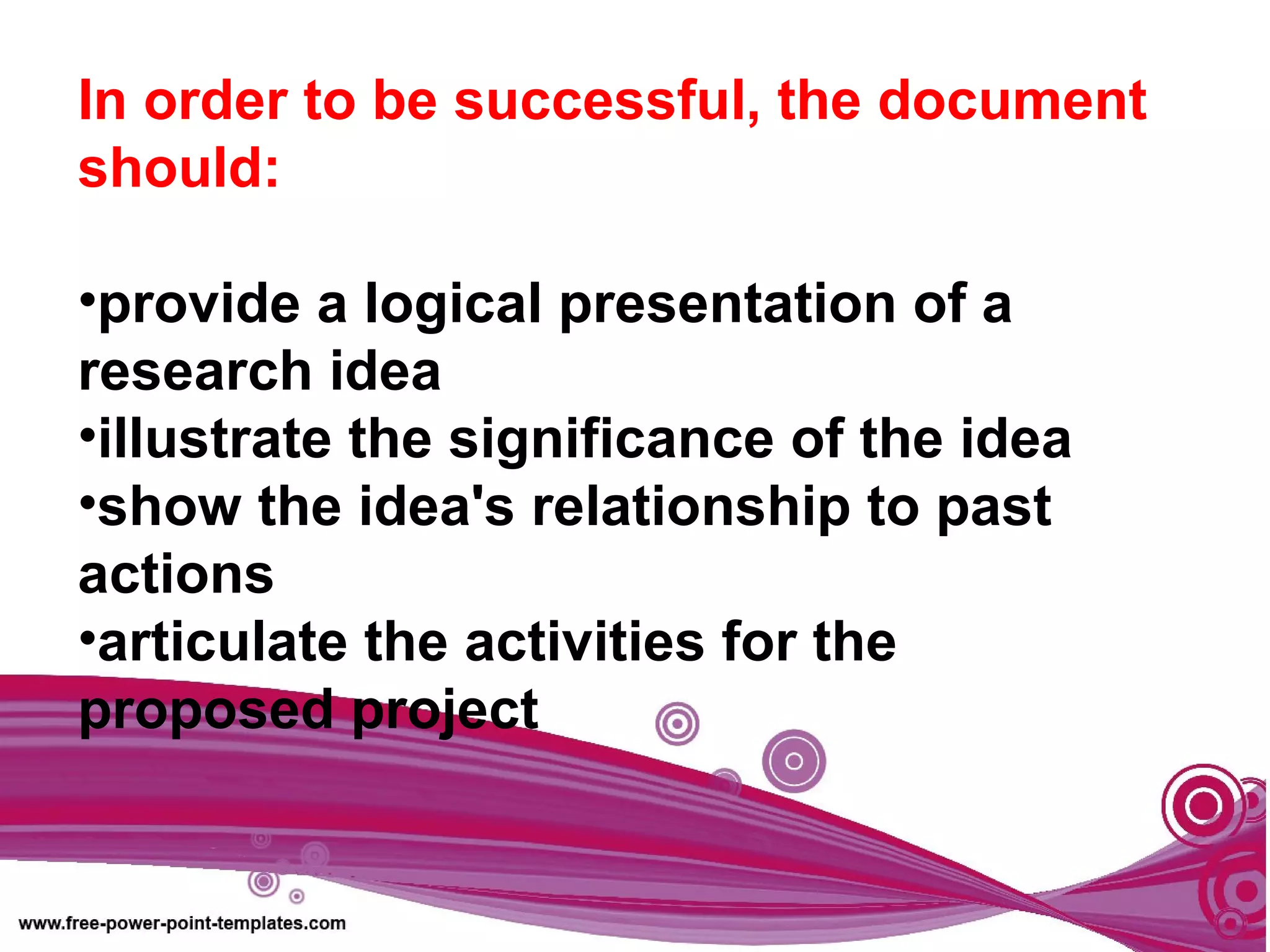 Making project proposal | PPT