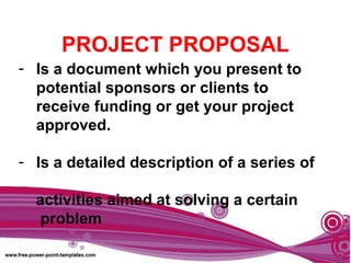 Making project proposal | PPT