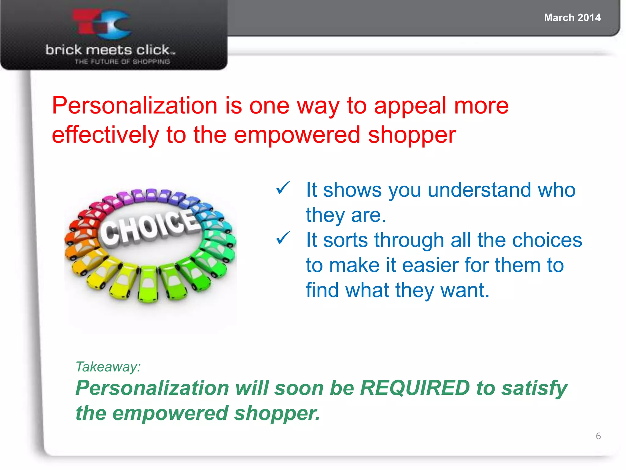 Making retail personalization more relevant | PPT