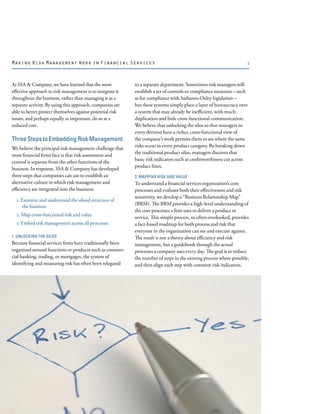 Making risk managementwork | PDF | Financial Industry | Industries