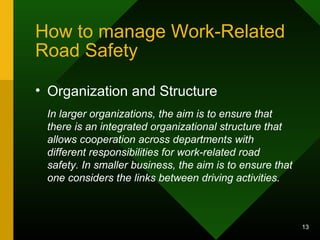 Making road safety at work part ofzx | PPT