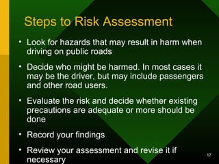 Making road safety at work part ofzx | PPT
